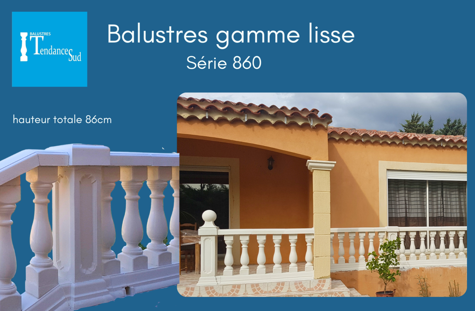 Balustres et Balustrades Pierre reconstituée - Large Choix Hauteurs